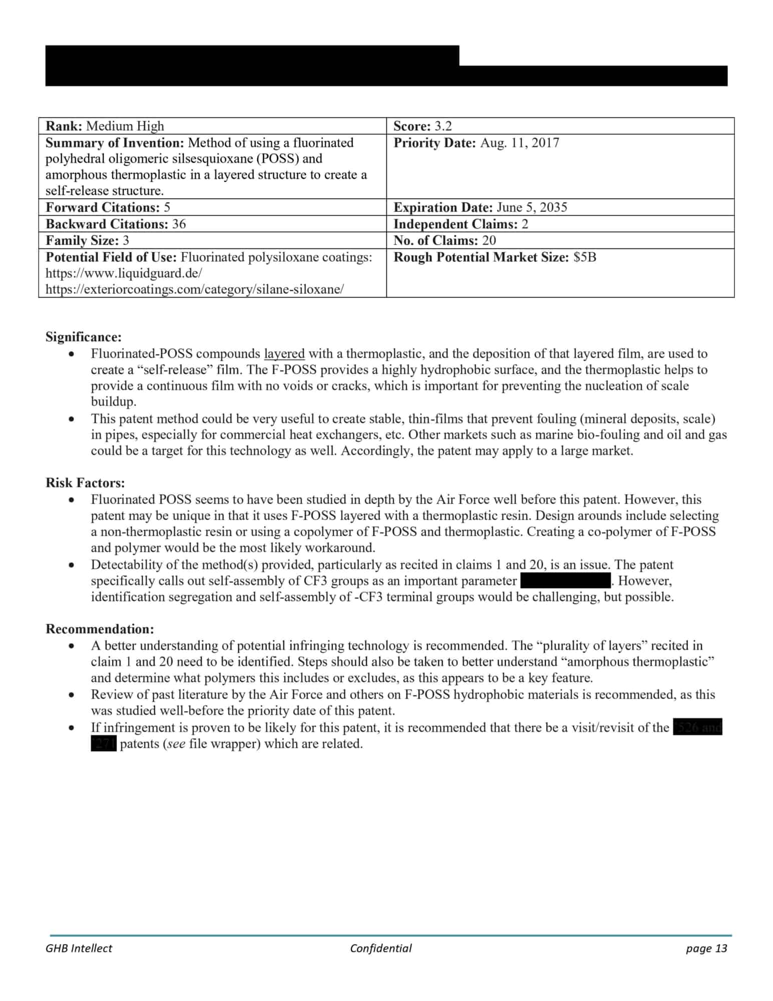 Case Study: Patent Portfolio Quality Ranking and Analysis - GHB Intellect